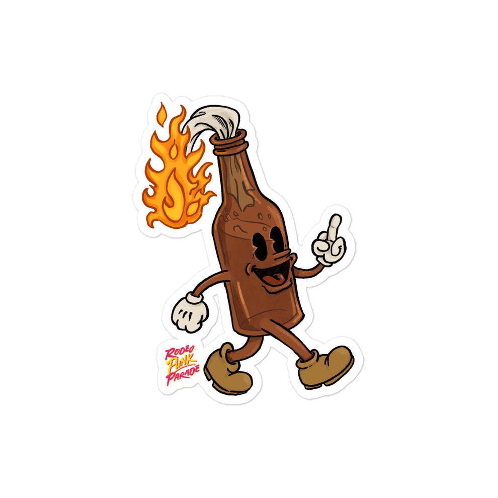 Molotov Cocktail 4" Sticker – Rodeo Punk Parade
